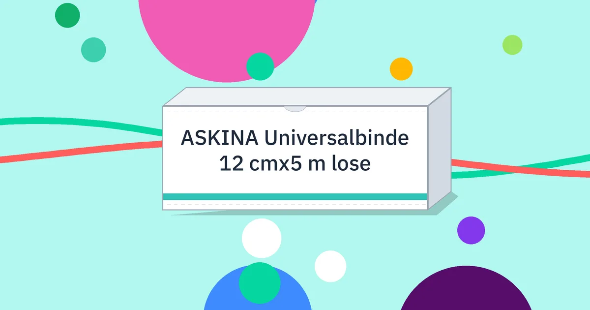 Symbolbild: Packung mit der Aufschrift ASKINA Universalbinde 12 cmx5 m lose (PZN 06158529) – Verfügbarkeit und Bezug in Apotheken in Frankfurt am Main
