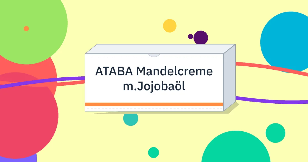 Symbolbild: Packung mit der Aufschrift ATABA Mandelcreme m.Jojobaöl (PZN 04804480) – Verfügbarkeit und Bezug in Apotheken in Frankfurt am Main