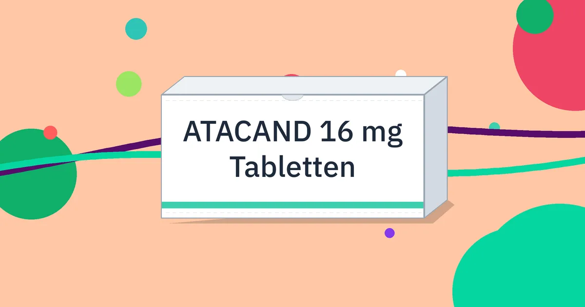 Symbolbild: Packung mit der Aufschrift ATACAND 16 mg Tabletten (PZN 02399549) – Verfügbarkeit und Bezug in Apotheken in Frankfurt am Main