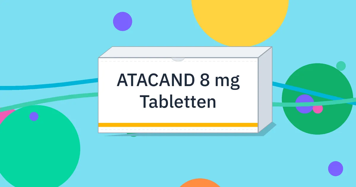 Symbolbild: Packung mit der Aufschrift ATACAND 8 mg Tabletten (PZN 10983050) – Verfügbarkeit und Bezug in Apotheken in Frankfurt am Main