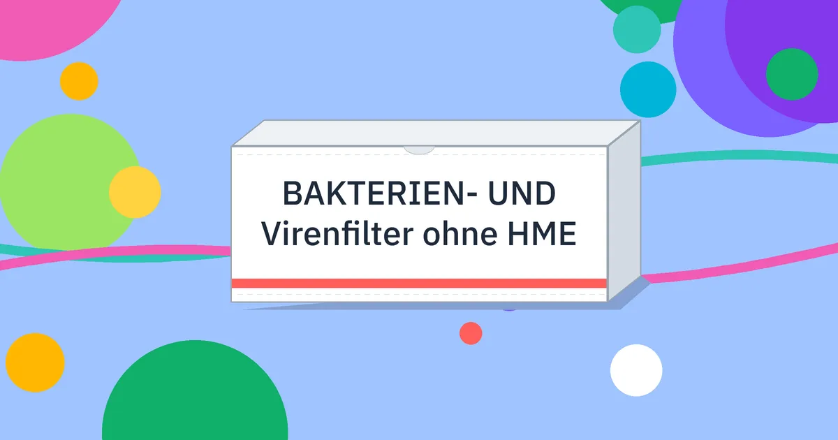 Symbolbild: Packung mit der Aufschrift BAKTERIEN- UND Virenfilter ohne HME (PZN 10836366) – Verfügbarkeit und Bezug in Apotheken in Frankfurt am Main