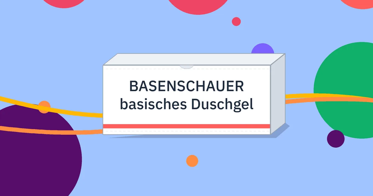 Symbolbild: Packung mit der Aufschrift BASENSCHAUER basisches Duschgel (PZN 19946926) – Verfügbarkeit und Bezug in Apotheken in Frankfurt am Main