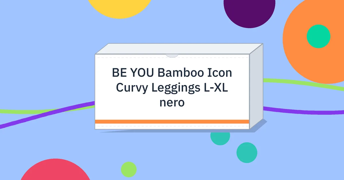 Symbolbild: Packung mit der Aufschrift BE YOU Bamboo Icon Curvy Leggings L-XL nero (PZN 19165778) – Verfügbarkeit und Bezug in Apotheken in Frankfurt am Main