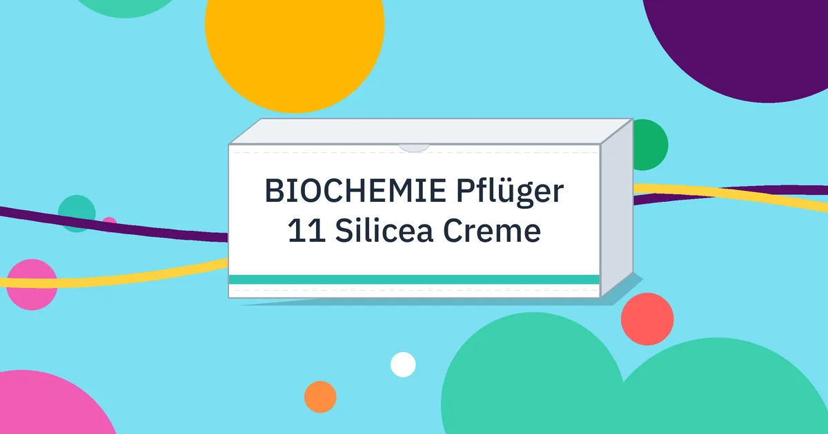 Symbolbild: Packung mit der Aufschrift BIOCHEMIE Pflüger 11 Silicea Creme (PZN 05992822) – Verfügbarkeit und Bezug in Apotheken in Frankfurt am Main