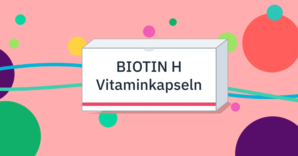 Symbolbild: Packung mit der Aufschrift BIOTIN H Vitaminkapseln (PZN 07153310) – Verfügbarkeit und Bezug in Apotheken in Frankfurt am Main