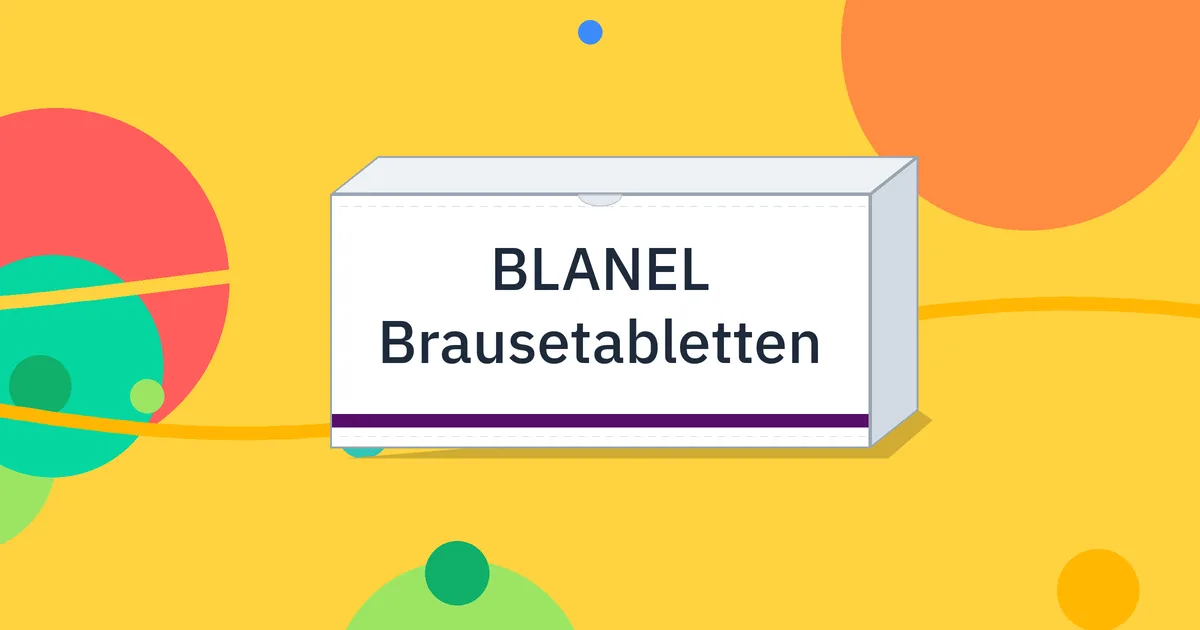 Symbolbild: Packung mit der Aufschrift BLANEL Brausetabletten (PZN 02204362) – Verfügbarkeit und Bezug in Apotheken in Frankfurt am Main