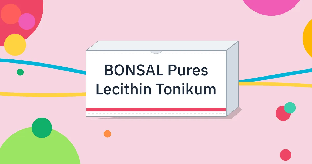 Symbolbild: Packung mit der Aufschrift BONSAL Pures Lecithin Tonikum (PZN 02469617) – Verfügbarkeit und Bezug in Apotheken in Frankfurt am Main