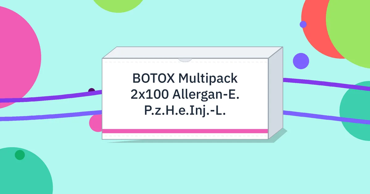 Symbolbild: Packung mit der Aufschrift BOTOX Multipack 2x100 Allergan-E. P.z.H.e.Inj.-L. (PZN 07714398) – Verfügbarkeit und Bezug in Apotheken in Frankfurt am Main