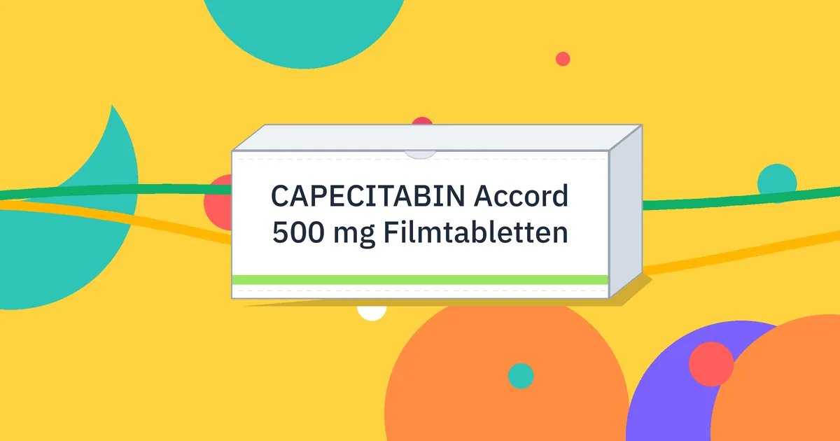 Symbolbild: Packung mit der Aufschrift CAPECITABIN Accord 500 mg Filmtabletten (PZN 15267223) – Verfügbarkeit und Bezug in Apotheken in Frankfurt am Main