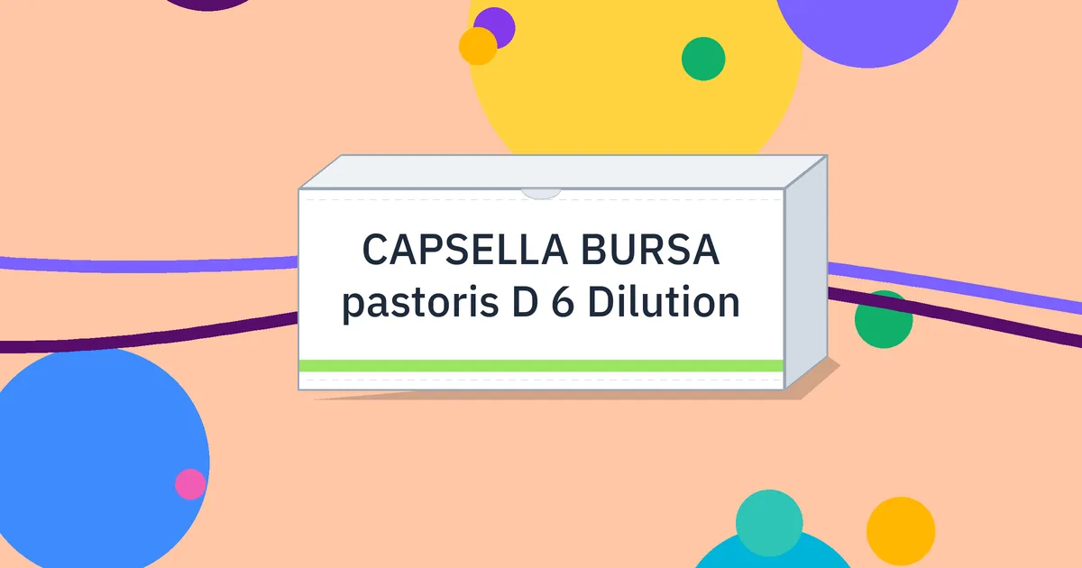 Symbolbild: Packung mit der Aufschrift CAPSELLA BURSA pastoris D 6 Dilution (PZN 07163225) – Verfügbarkeit und Bezug in Apotheken in Frankfurt am Main