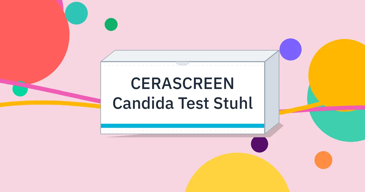 Symbolbild: Packung mit der Aufschrift CERASCREEN Candida Test Stuhl (PZN 16244879) – Verfügbarkeit und Bezug in Apotheken in Frankfurt am Main