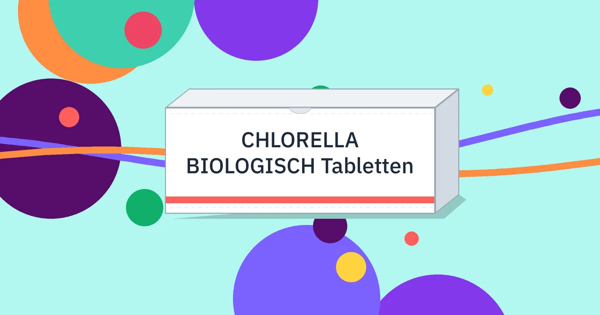 Symbolbild: Packung mit der Aufschrift CHLORELLA BIOLOGISCH Tabletten (PZN 19541603) – Verfügbarkeit und Bezug in Apotheken in Frankfurt am Main