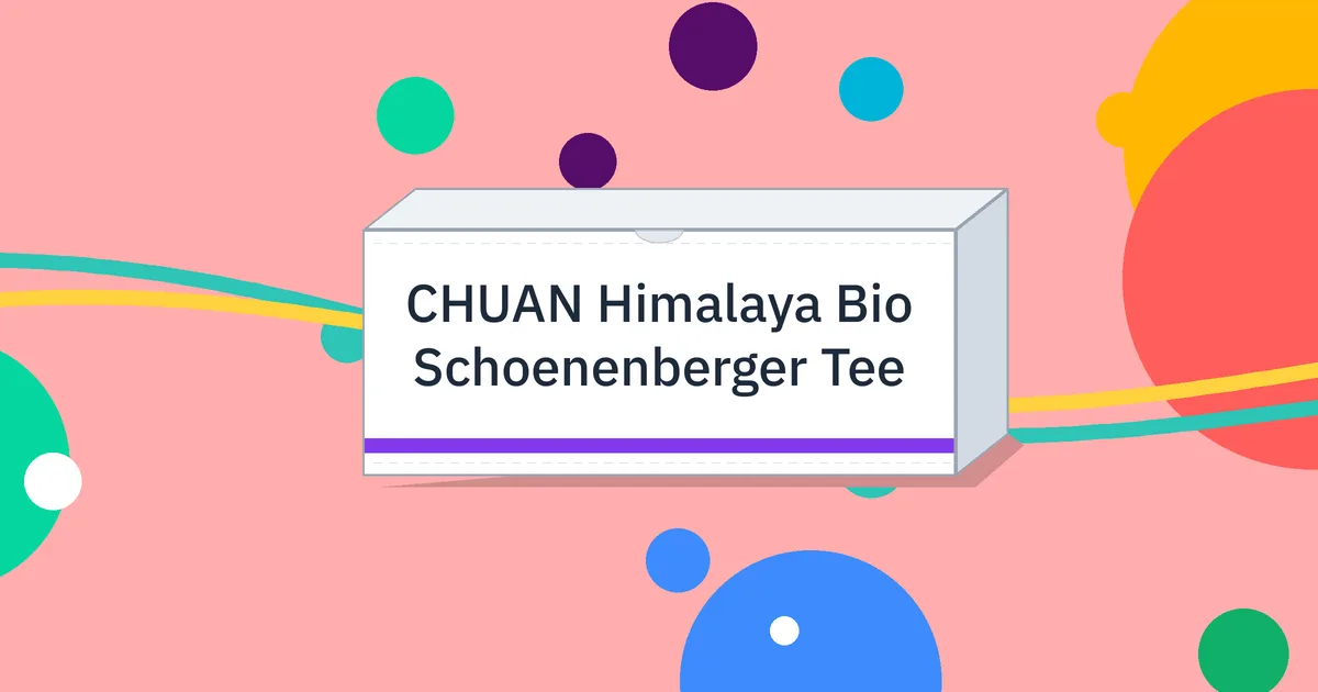 Symbolbild: Packung mit der Aufschrift CHUAN Himalaya Bio Schoenenberger Tee (PZN 18138213) – Verfügbarkeit und Bezug in Apotheken in Frankfurt am Main