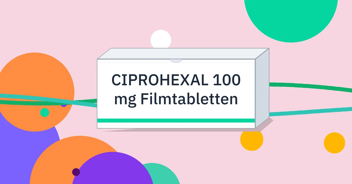 Symbolbild: Packung mit der Aufschrift CIPROHEXAL 100 mg Filmtabletten (PZN 01345764) – Verfügbarkeit und Bezug in Apotheken in Frankfurt am Main