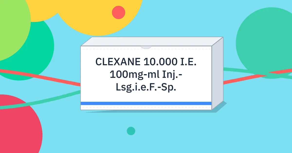 Symbolbild: Packung mit der Aufschrift CLEXANE 10.000 I.E. 100mg-ml Inj.-Lsg.i.e.F.-Sp. (PZN 13907629) – Verfügbarkeit und Bezug in Apotheken in Frankfurt am Main