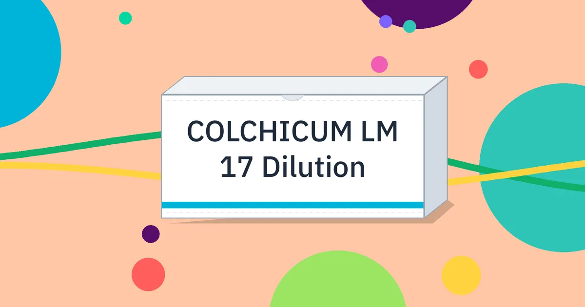 Symbolbild: Packung mit der Aufschrift COLCHICUM LM 17 Dilution (PZN 12832272) – Verfügbarkeit und Bezug in Apotheken in Frankfurt am Main