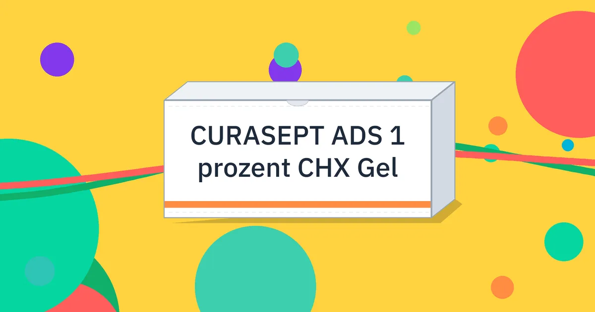 Symbolbild: Packung mit der Aufschrift CURASEPT ADS 1 prozent CHX Gel (PZN 18680076) – Verfügbarkeit und Bezug in Apotheken in Frankfurt am Main