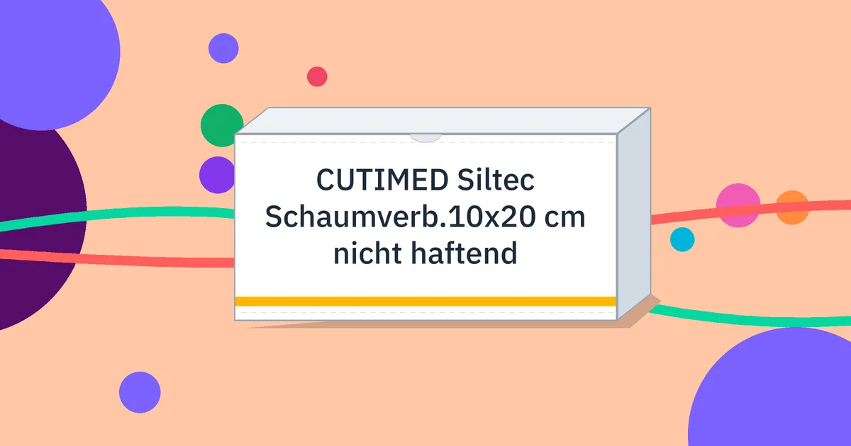Symbolbild: Packung mit der Aufschrift CUTIMED Siltec Schaumverb.10x20 cm nicht haftend (PZN 14325763) – Verfügbarkeit und Bezug in Apotheken in Frankfurt am Main