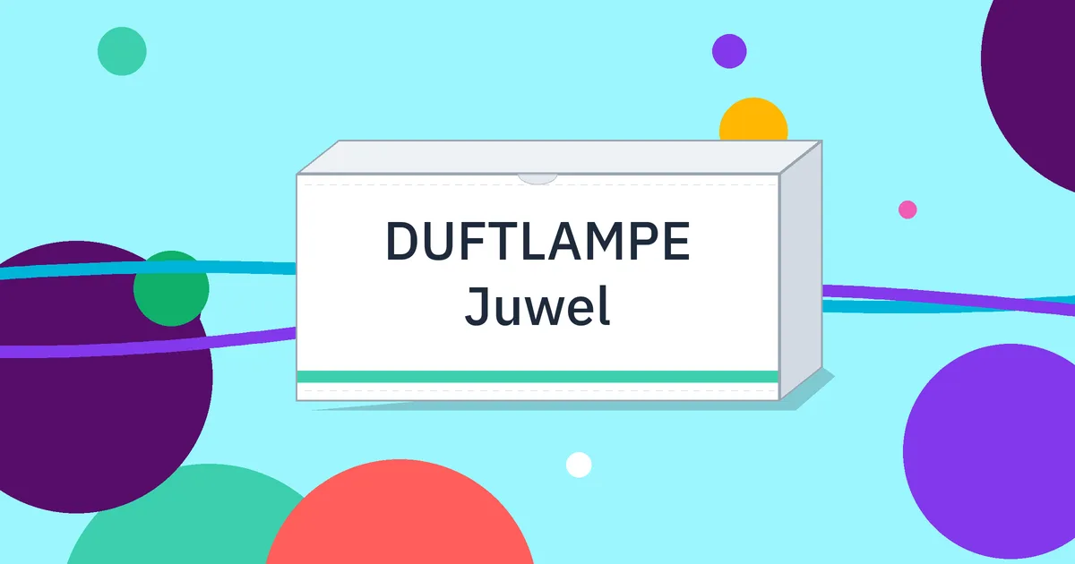 Symbolbild: Packung mit der Aufschrift DUFTLAMPE Juwel (PZN 01835132) – Verfügbarkeit und Bezug in Apotheken in Frankfurt am Main