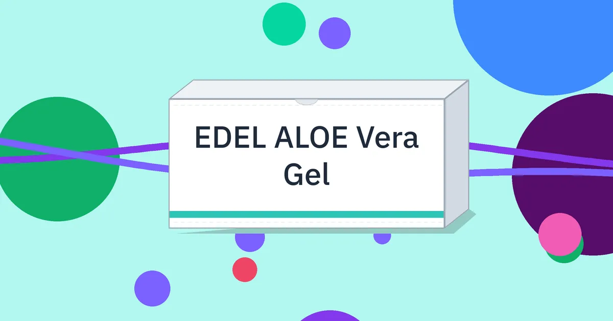 Symbolbild: Packung mit der Aufschrift EDEL ALOE Vera Gel (PZN 11875256) – Verfügbarkeit und Bezug in Apotheken in Frankfurt am Main
