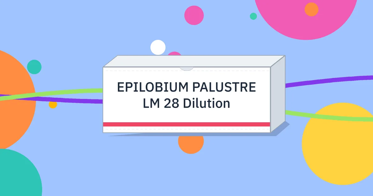 Symbolbild: Packung mit der Aufschrift EPILOBIUM PALUSTRE LM 28 Dilution (PZN 13472284) – Verfügbarkeit und Bezug in Apotheken in Frankfurt am Main