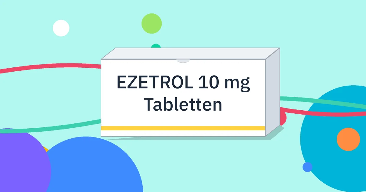 Symbolbild: Packung mit der Aufschrift EZETROL 10 mg Tabletten (PZN 03210086) – Verfügbarkeit und Bezug in Apotheken in Frankfurt am Main