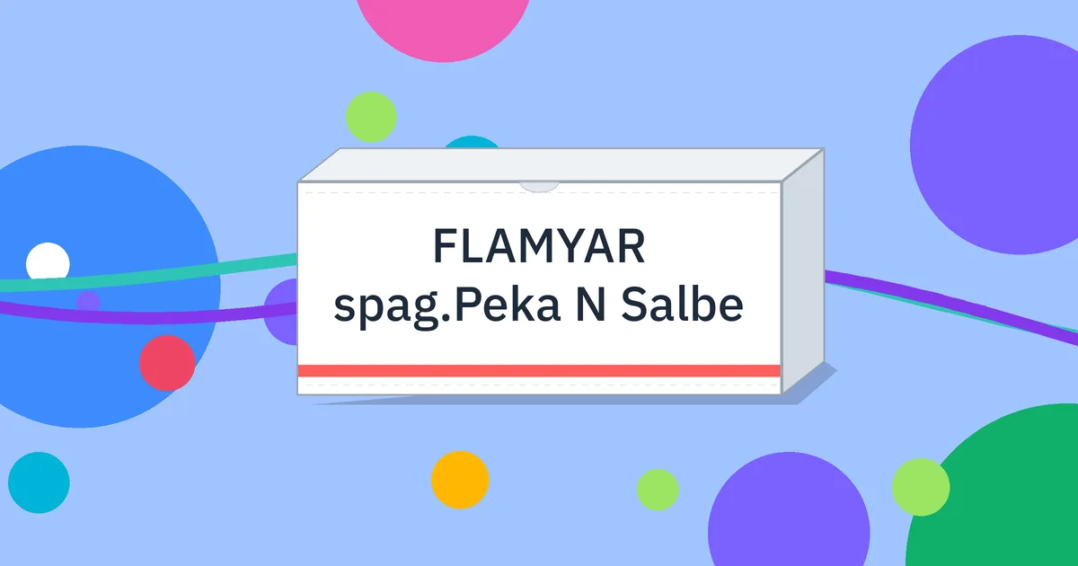 Symbolbild: Packung mit der Aufschrift FLAMYAR spag.Peka N Salbe (PZN 06052765) – Verfügbarkeit und Bezug in Apotheken in Frankfurt am Main