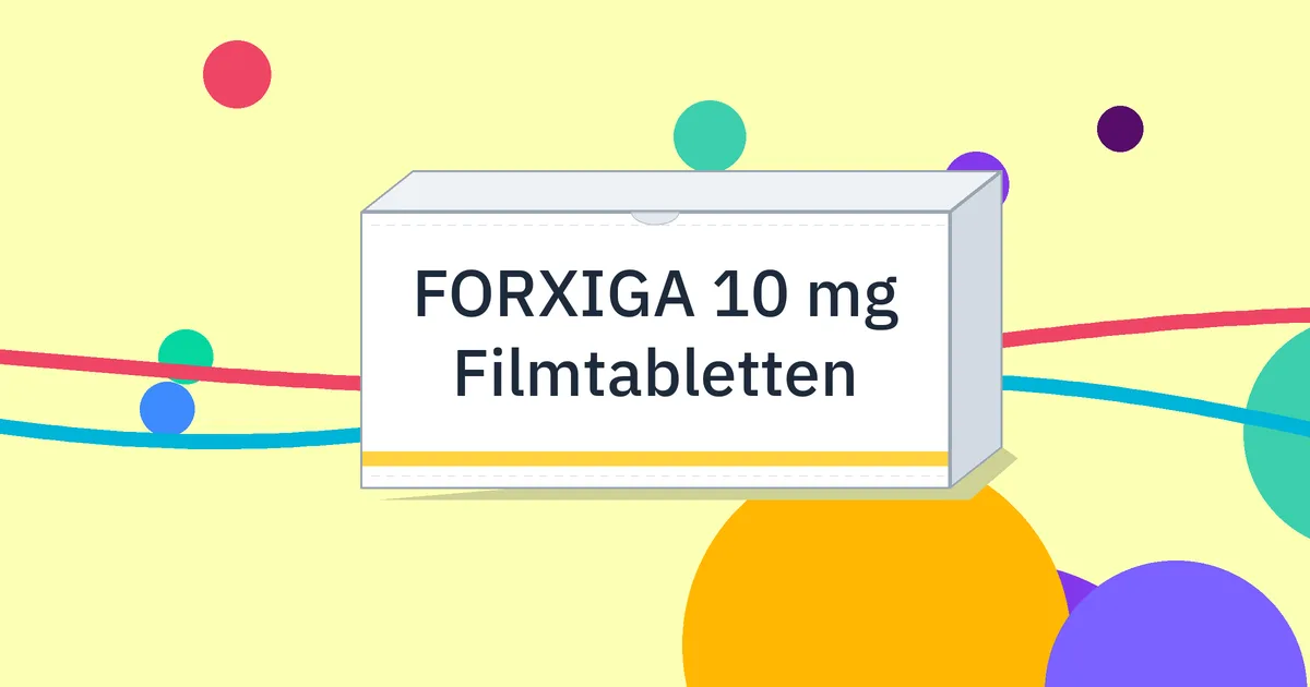 Symbolbild: Packung mit der Aufschrift FORXIGA 10 mg Filmtabletten (PZN 10167391) – Verfügbarkeit und Bezug in Apotheken in Frankfurt am Main