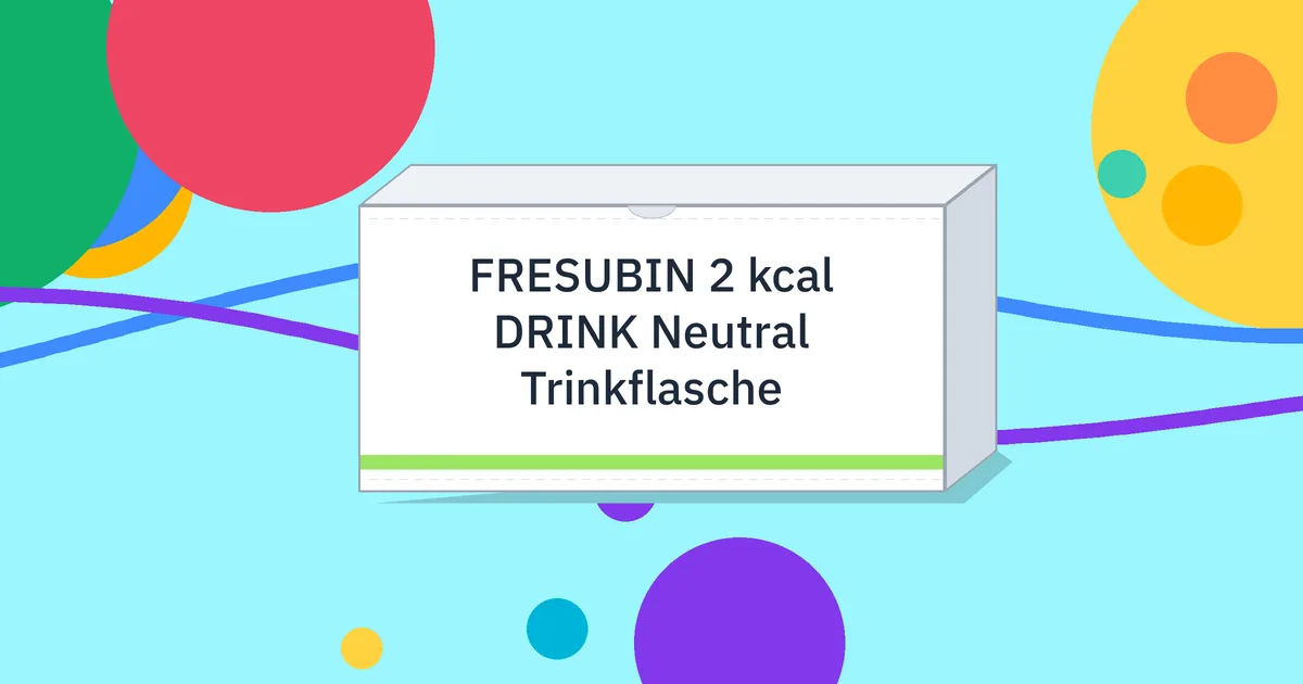 Symbolbild: Packung mit der Aufschrift FRESUBIN 2 kcal DRINK Neutral Trinkflasche (PZN 19669295) – Verfügbarkeit und Bezug in Apotheken in Frankfurt am Main