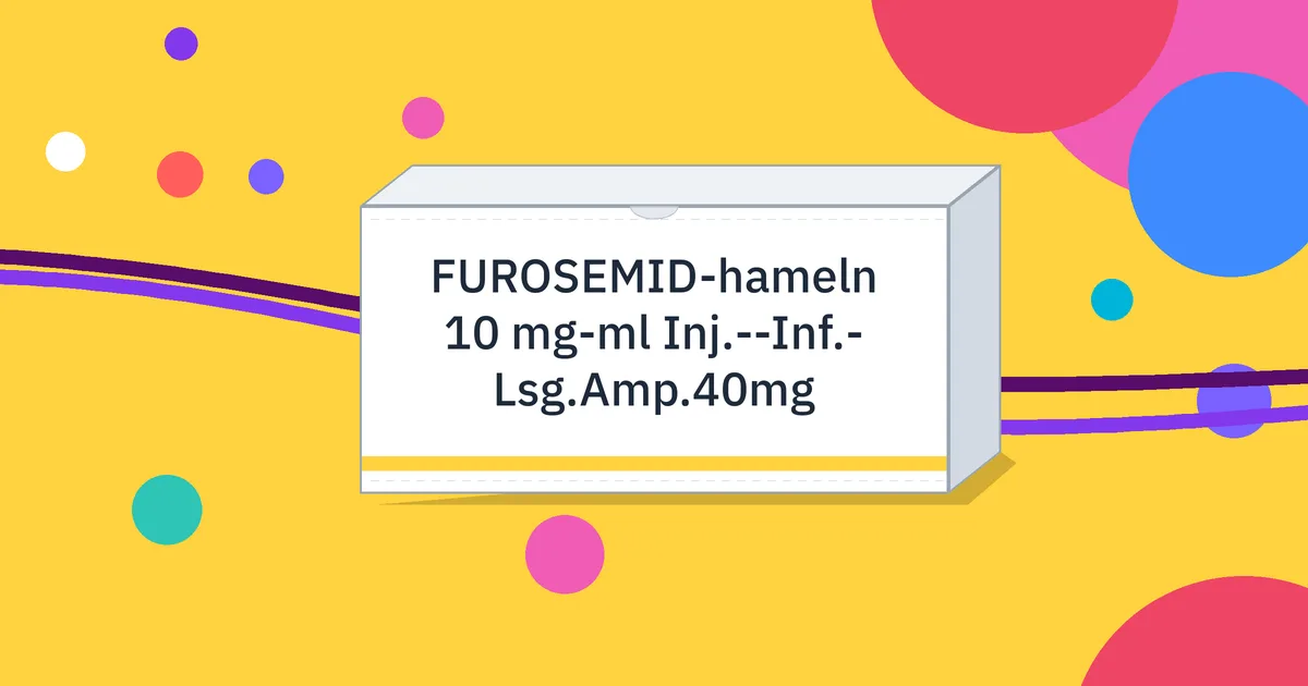 Symbolbild: Packung mit der Aufschrift FUROSEMID-hameln 10 mg-ml Inj.--Inf.-Lsg.Amp.40mg (PZN 20203403) – Verfügbarkeit und Bezug in Apotheken in Frankfurt am Main