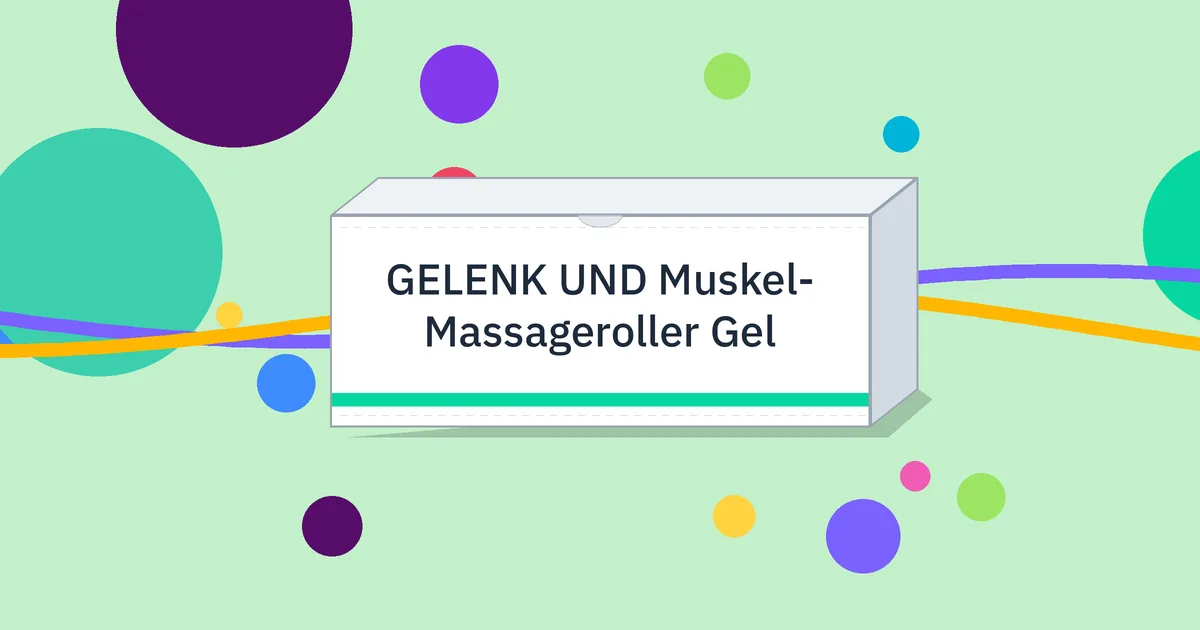 Symbolbild: Packung mit der Aufschrift GELENK UND Muskel-Massageroller Gel (PZN 10992712) – Verfügbarkeit und Bezug in Apotheken in Frankfurt am Main