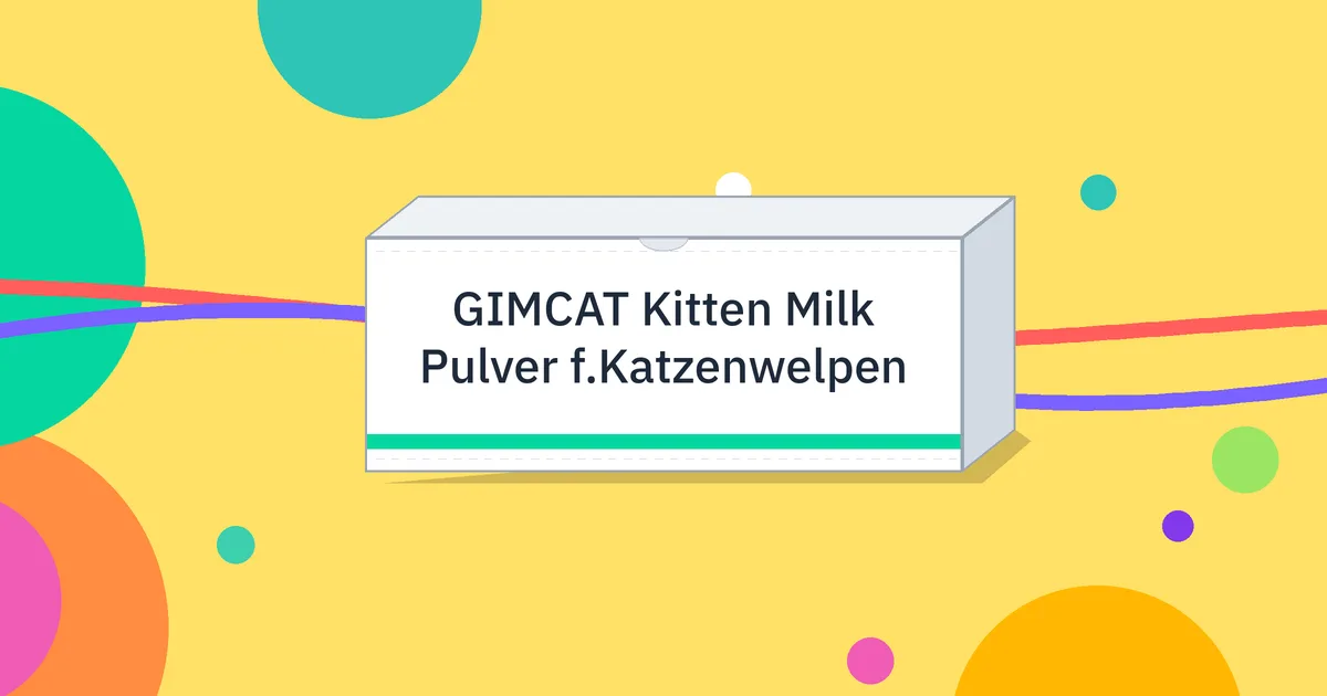 Symbolbild: Packung mit der Aufschrift GIMCAT Kitten Milk Pulver f.Katzenwelpen (PZN 19747397) – Verfügbarkeit und Bezug in Apotheken in Frankfurt am Main