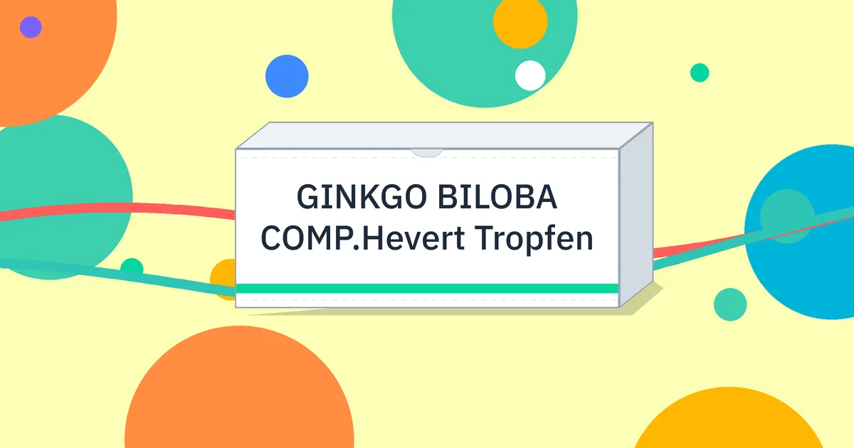 Symbolbild: Packung mit der Aufschrift GINKGO BILOBA COMP.Hevert Tropfen (PZN 03481721) – Verfügbarkeit und Bezug in Apotheken in Frankfurt am Main