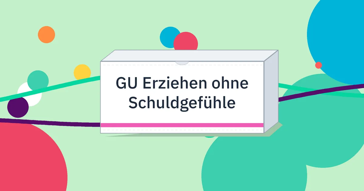 Symbolbild: Packung mit der Aufschrift GU Erziehen ohne Schuldgefühle (PZN 19079458) – Verfügbarkeit und Bezug in Apotheken in Frankfurt am Main