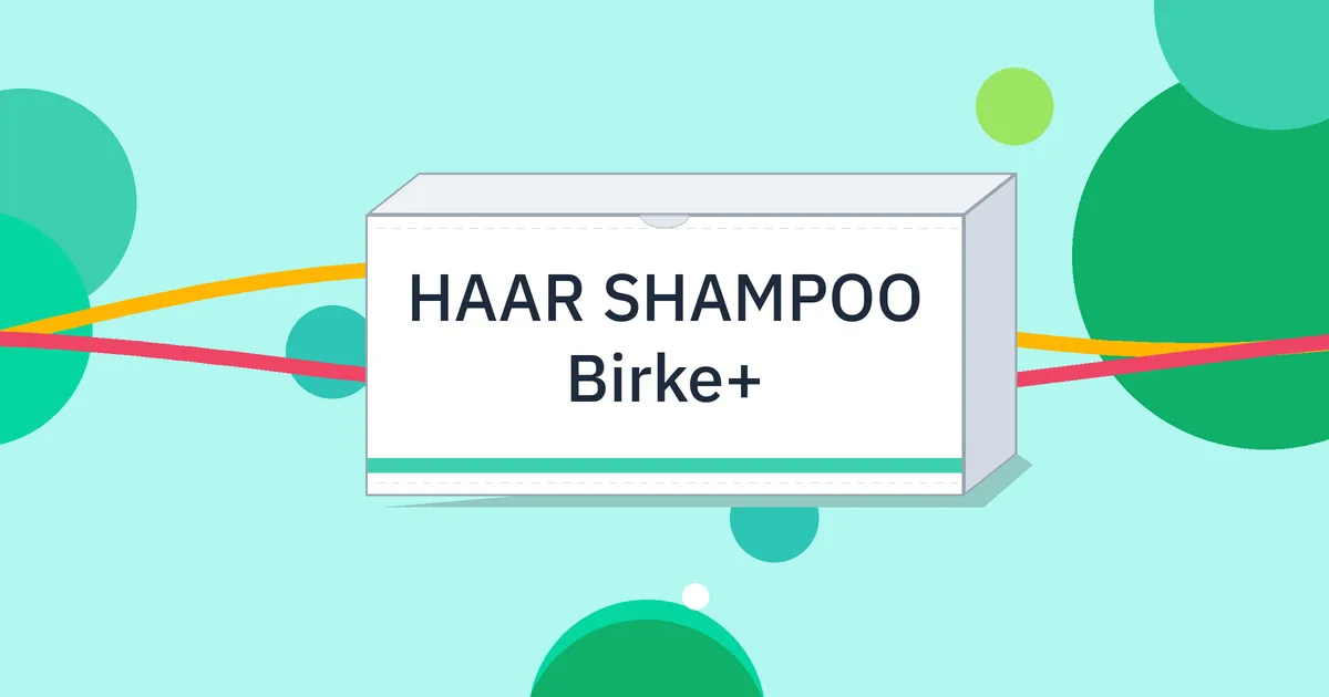 Symbolbild: Packung mit der Aufschrift HAAR SHAMPOO Birke+ (PZN 17428417) – Verfügbarkeit und Bezug in Apotheken in Frankfurt am Main