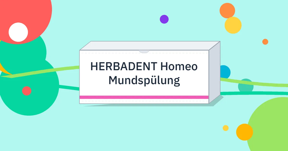 Symbolbild: Packung mit der Aufschrift HERBADENT Homeo Mundspülung (PZN 20256670) – Verfügbarkeit und Bezug in Apotheken in Frankfurt am Main