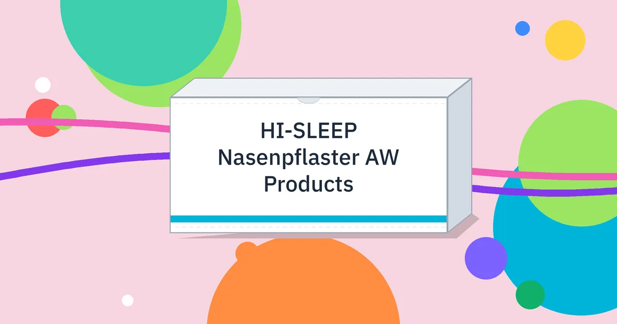 Symbolbild: Packung mit der Aufschrift HI-SLEEP Nasenpflaster AW Products (PZN 18718005) – Verfügbarkeit und Bezug in Apotheken in Frankfurt am Main
