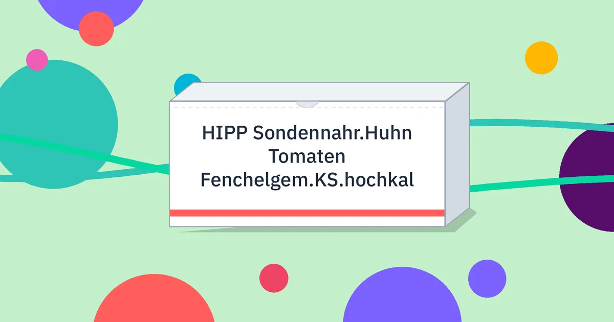 Symbolbild: Packung mit der Aufschrift HIPP Sondennahr.Huhn Tomaten Fenchelgem.KS.hochkal (PZN 12896533) – Verfügbarkeit und Bezug in Apotheken in Frankfurt am Main