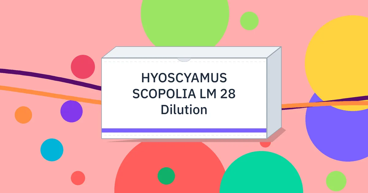 Symbolbild: Packung mit der Aufschrift HYOSCYAMUS SCOPOLIA LM 28 Dilution (PZN 13557885) – Verfügbarkeit und Bezug in Apotheken in Frankfurt am Main