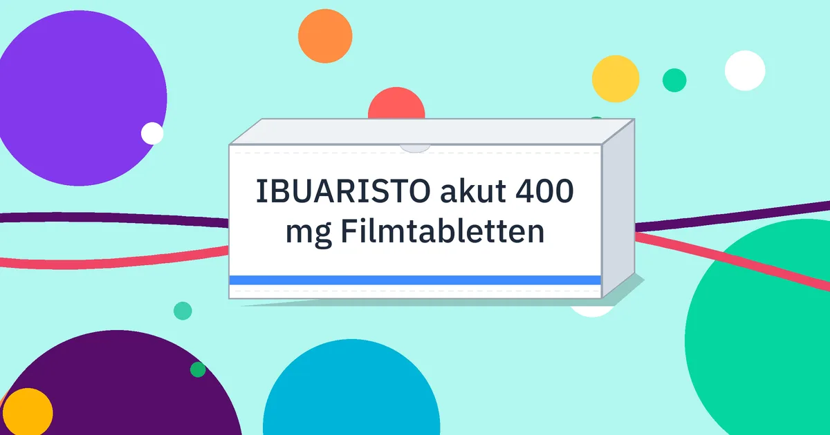 Symbolbild: Packung mit der Aufschrift IBUARISTO akut 400 mg Filmtabletten (PZN 16160289) – Verfügbarkeit und Bezug in Apotheken in Frankfurt am Main
