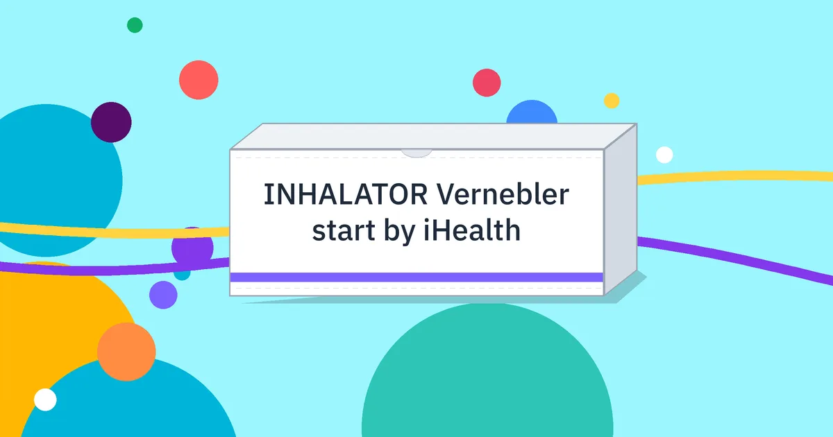 Symbolbild: Packung mit der Aufschrift INHALATOR Vernebler start by iHealth (PZN 18192313) – Verfügbarkeit und Bezug in Apotheken in Frankfurt am Main