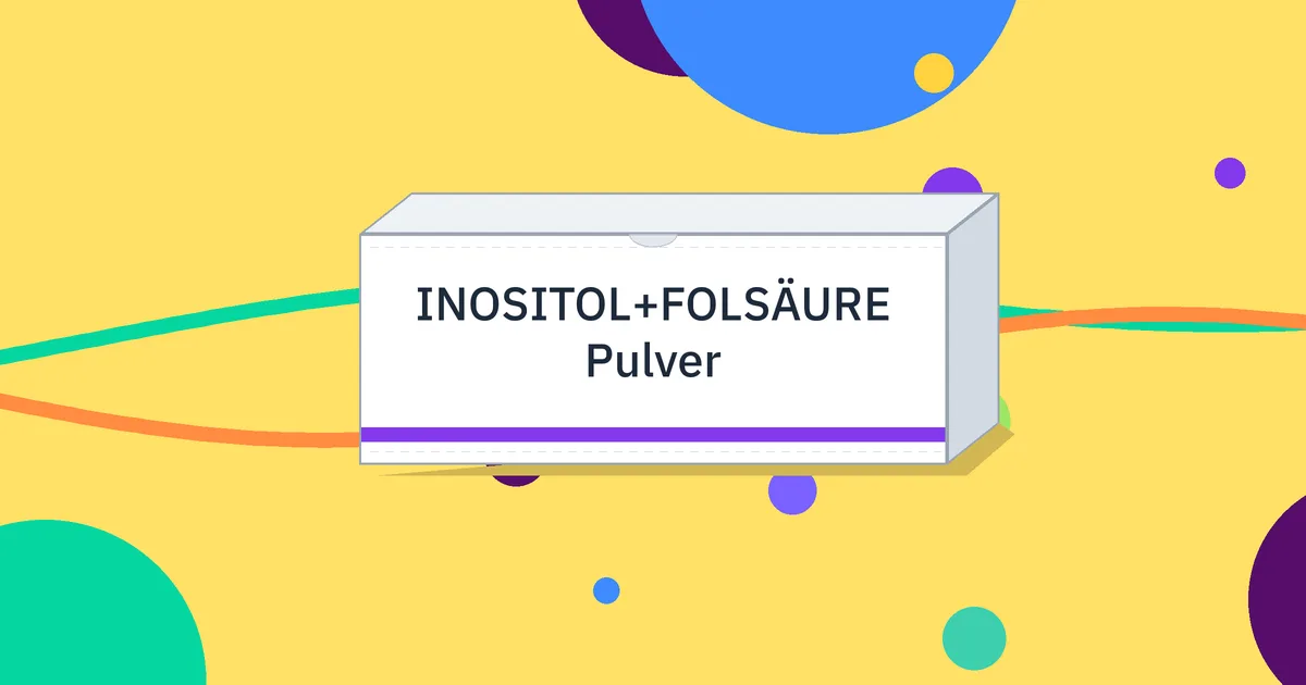 Symbolbild: Packung mit der Aufschrift INOSITOL+FOLSÄURE Pulver (PZN 11229214) – Verfügbarkeit und Bezug in Apotheken in Frankfurt am Main