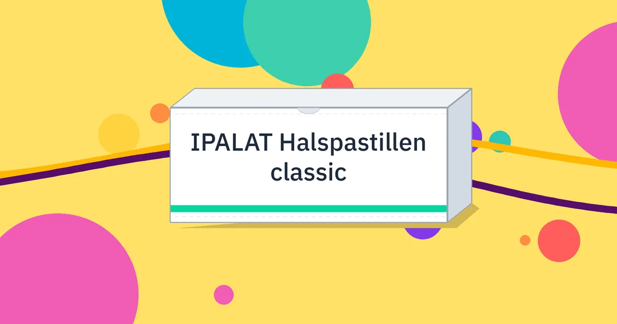 Symbolbild: Packung mit der Aufschrift IPALAT Halspastillen classic (PZN 16395845) – Verfügbarkeit und Bezug in Apotheken in Frankfurt am Main