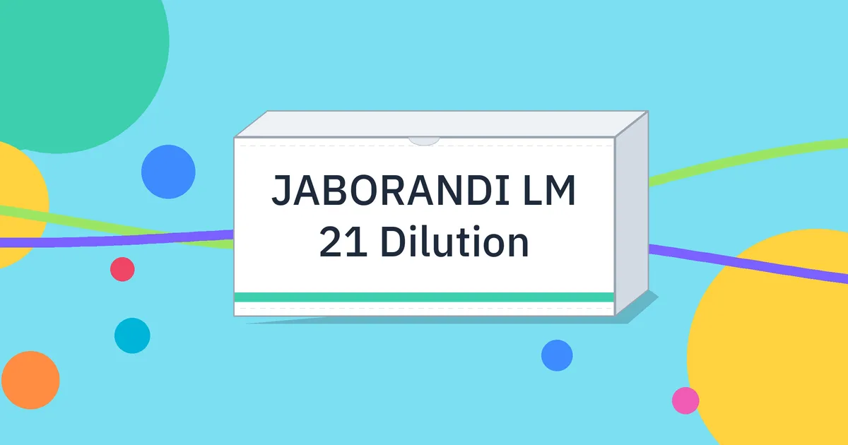 Symbolbild: Packung mit der Aufschrift JABORANDI LM 21 Dilution (PZN 12915348) – Verfügbarkeit und Bezug in Apotheken in Frankfurt am Main