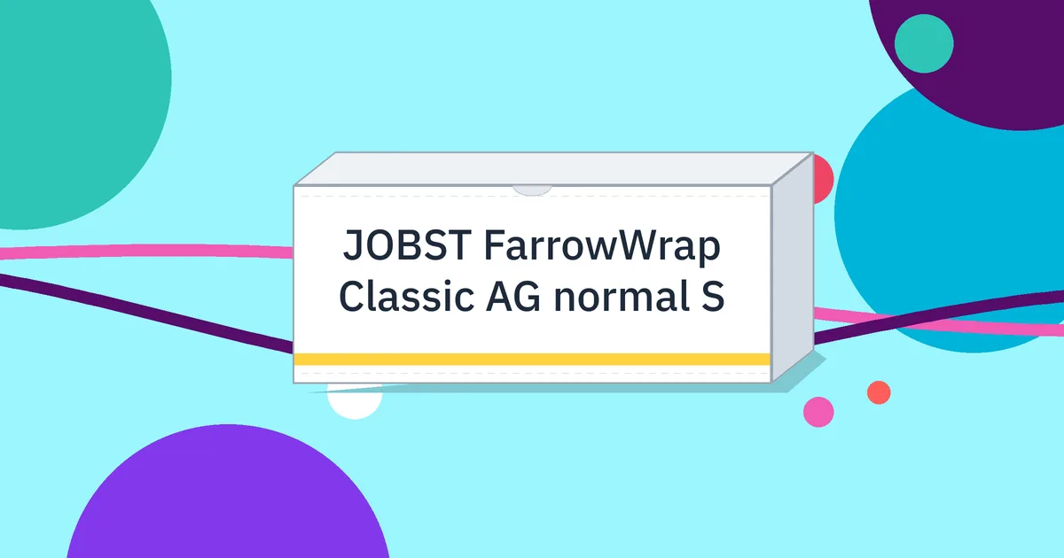 Symbolbild: Packung mit der Aufschrift JOBST FarrowWrap Classic AG normal S (PZN 13869751) – Verfügbarkeit und Bezug in Apotheken in Frankfurt am Main