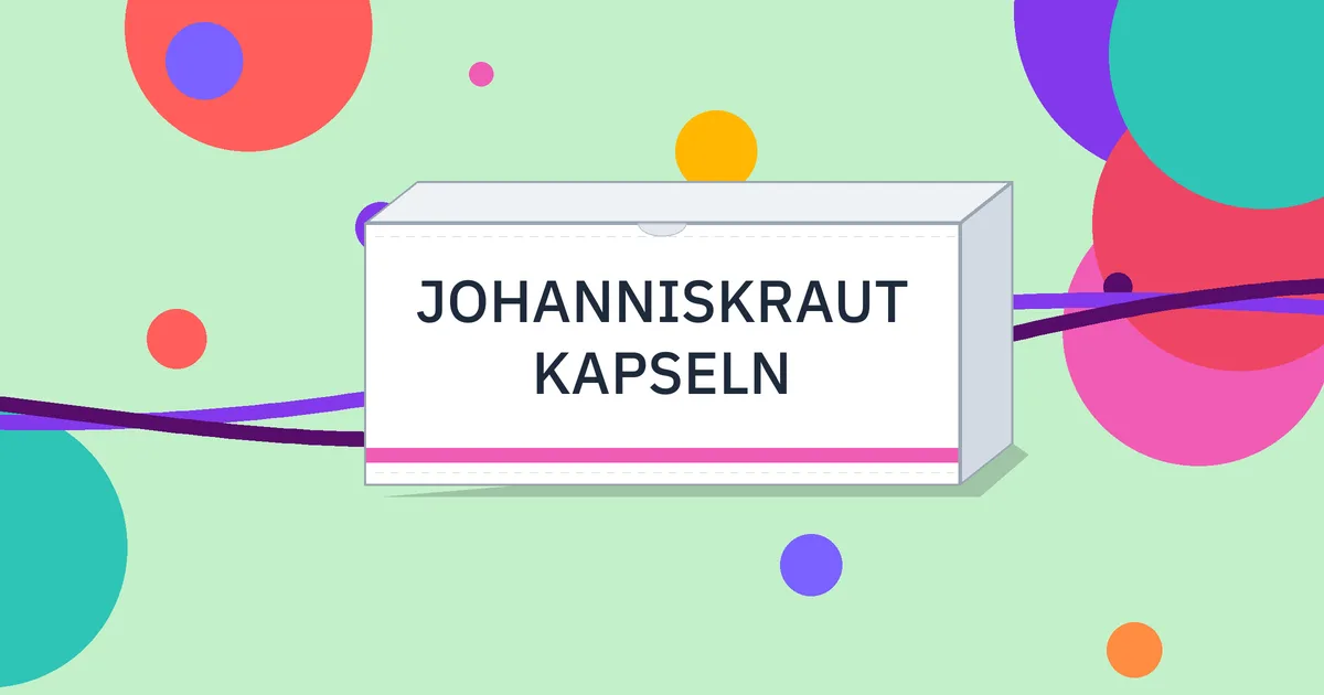 Symbolbild: Packung mit der Aufschrift JOHANNISKRAUT KAPSELN (PZN 07335488) – Verfügbarkeit und Bezug in Apotheken in Frankfurt am Main