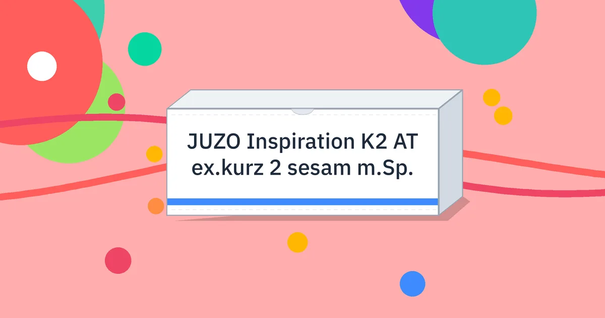 Symbolbild: Packung mit der Aufschrift JUZO Inspiration K2 AT ex.kurz 2 sesam m.Sp. (PZN 14932078) – Verfügbarkeit und Bezug in Apotheken in Frankfurt am Main