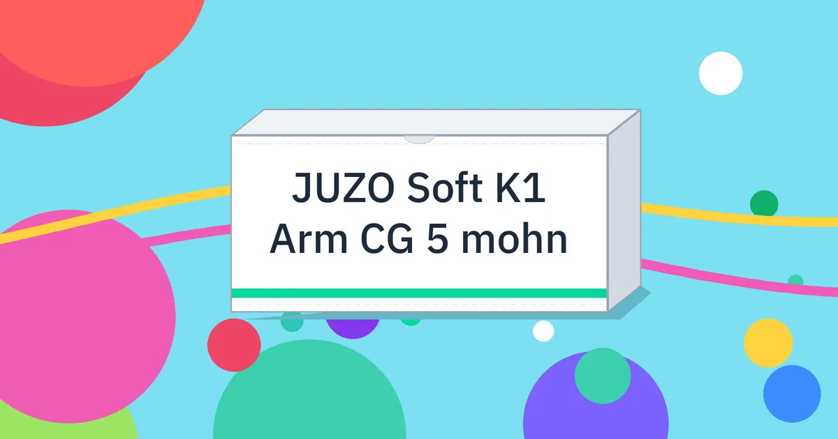 Symbolbild: Packung mit der Aufschrift JUZO Soft K1 Arm CG 5 mohn (PZN 15508543) – Verfügbarkeit und Bezug in Apotheken in Frankfurt am Main