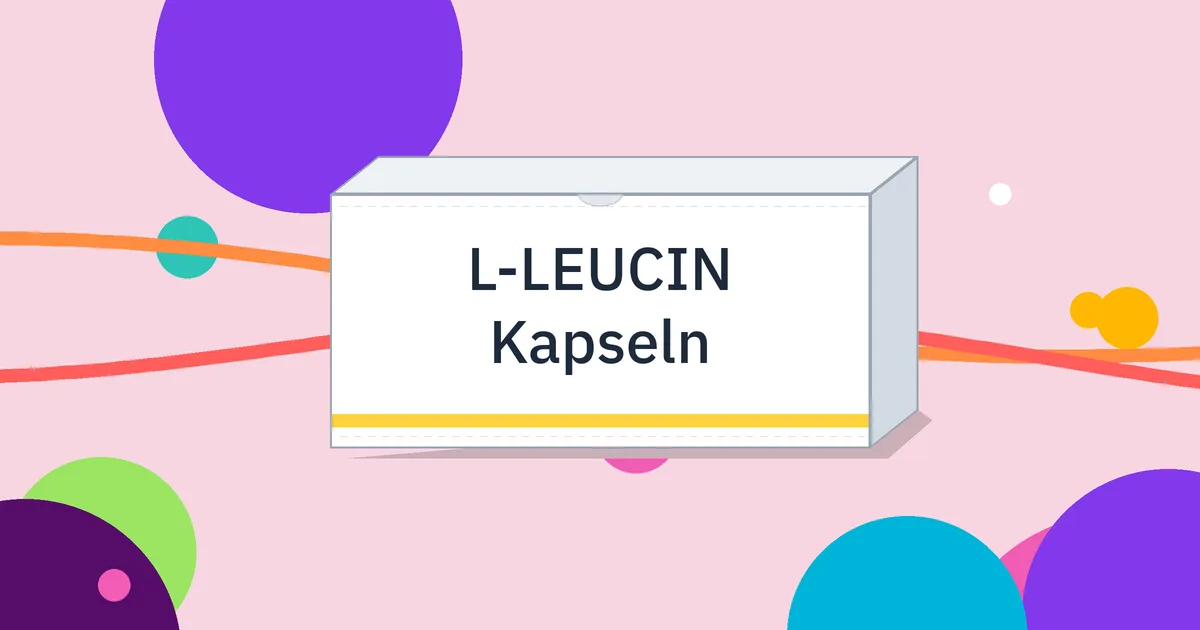Symbolbild: Packung mit der Aufschrift L-LEUCIN Kapseln (PZN 10310291) – Verfügbarkeit und Bezug in Apotheken in Frankfurt am Main