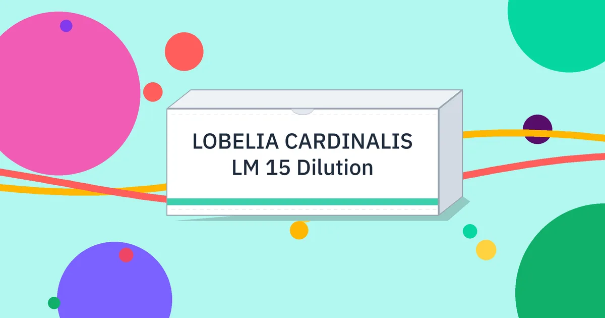 Symbolbild: Packung mit der Aufschrift LOBELIA CARDINALIS LM 15 Dilution (PZN 13532951) – Verfügbarkeit und Bezug in Apotheken in Frankfurt am Main